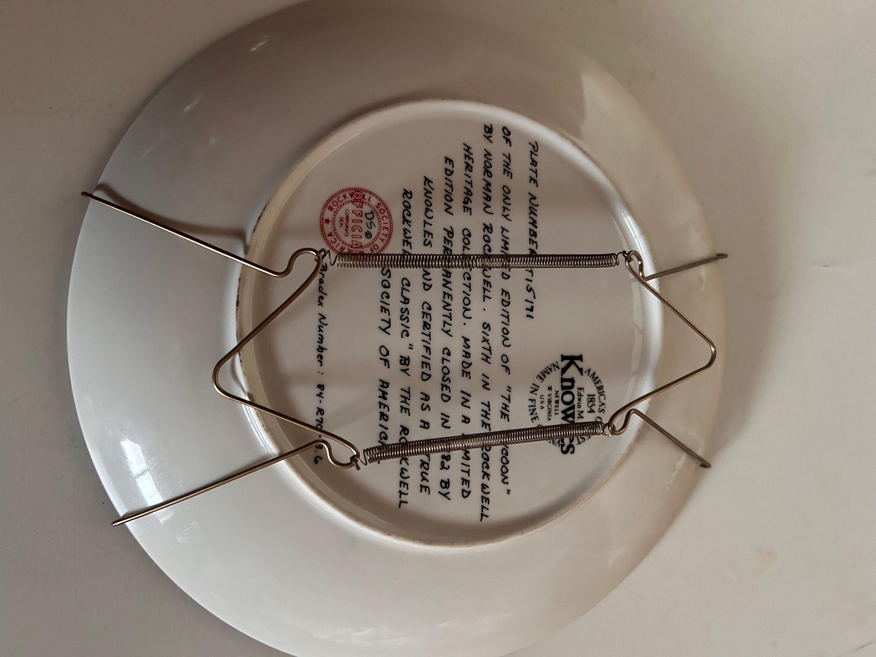 Norman Rockwell Plate “the Tycoon” - Etsy