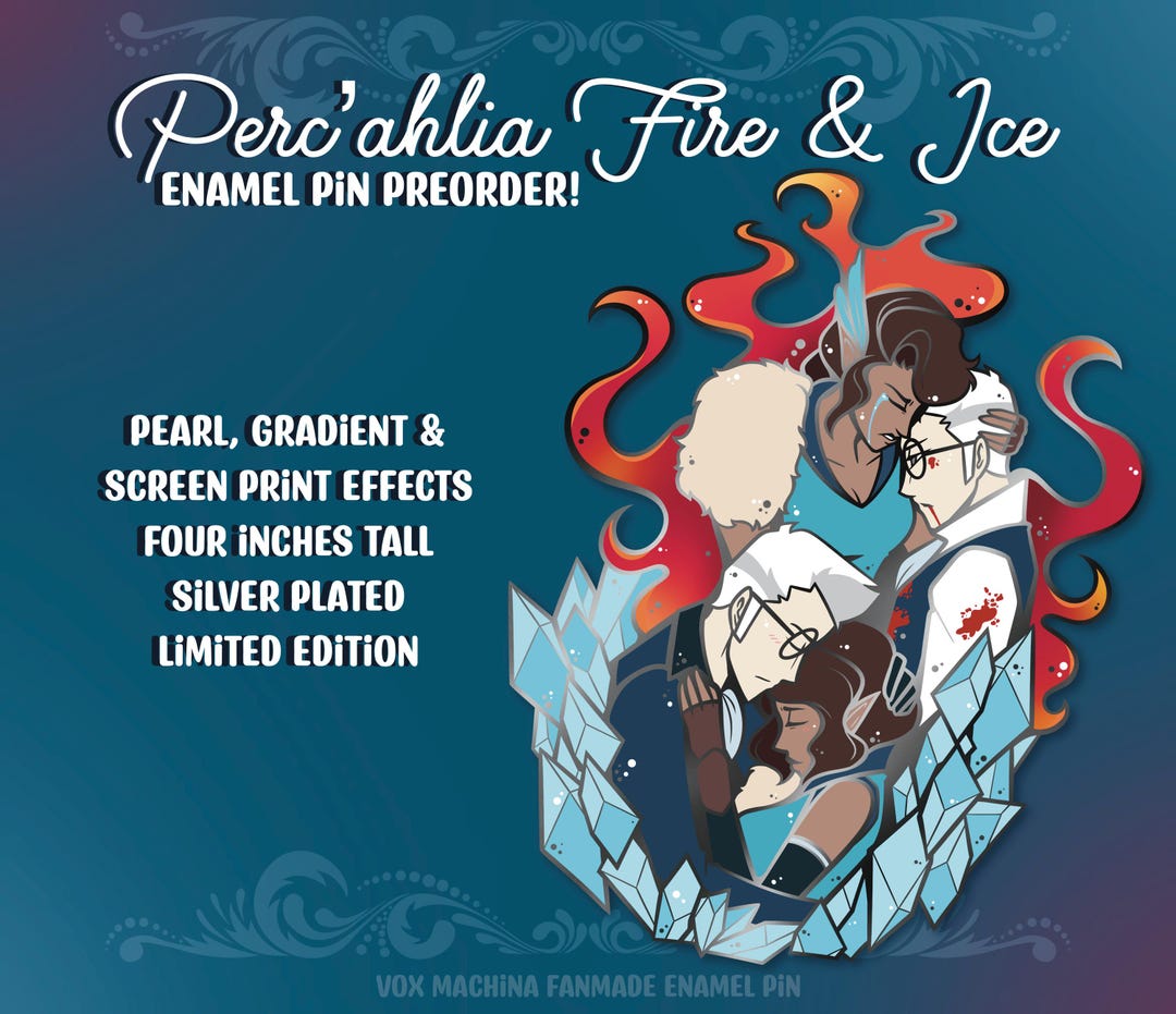 Percahlia Percy X Vex LE 4 Pin PREORDER Critical Role, Dnd, Vox Machina ...