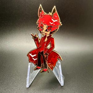 Hazbin Hotel Alastor Vampire Boyfriend 2.5” Pin || Hazbin Alastor, the ...