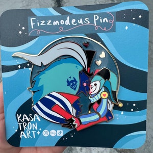 Helluva Boss Fizzmodeus Gold Enamel Pin Ozzie, Asmodeus, Fizzarolli ...