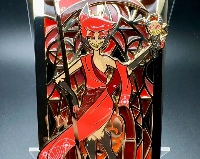 Hazbin Hotel LE Cosmos Demon Overlord Alastor - 3D Enamel Pin on Pin ...