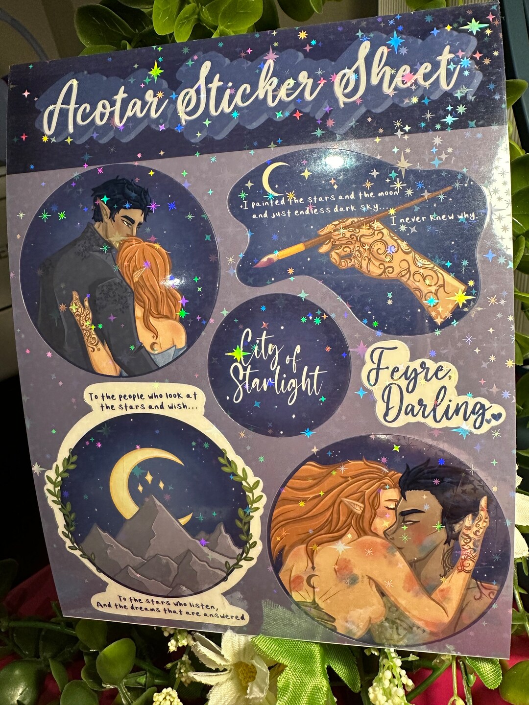 ACOTAR Sticker Sheet A Court of Thorns and Roses, Feyre, Rhysand ...
