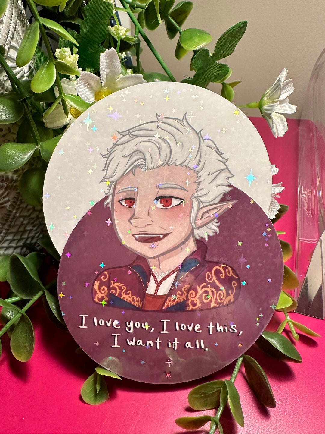 BG3 Astarion Sticker Astarion in Love Baldur's Gate 3, BG3, Astarion ...