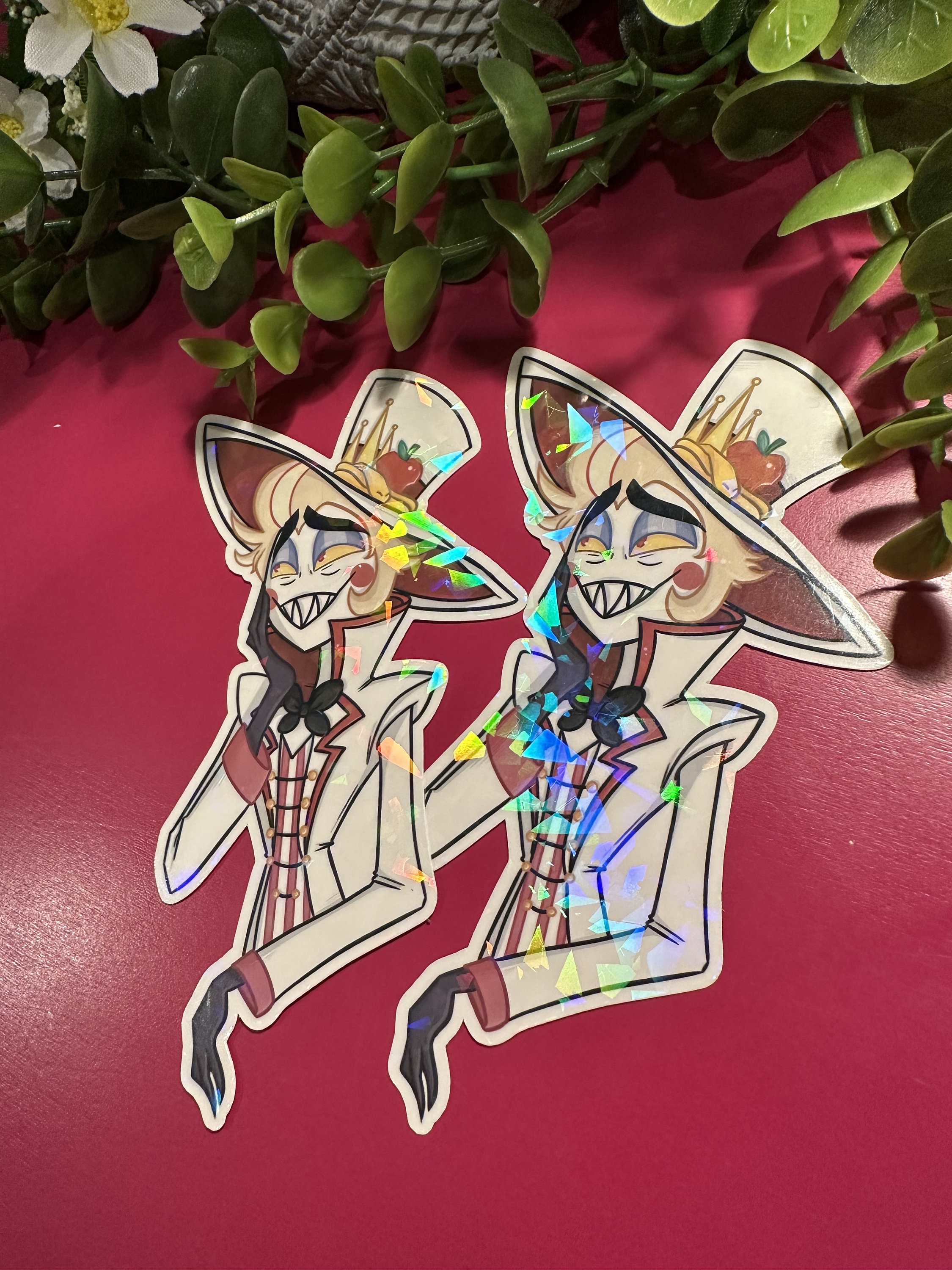 Hazbin Hotel Lucifer Sticker Lucifer Morningstar Hazbin Hotel, Glitter ...