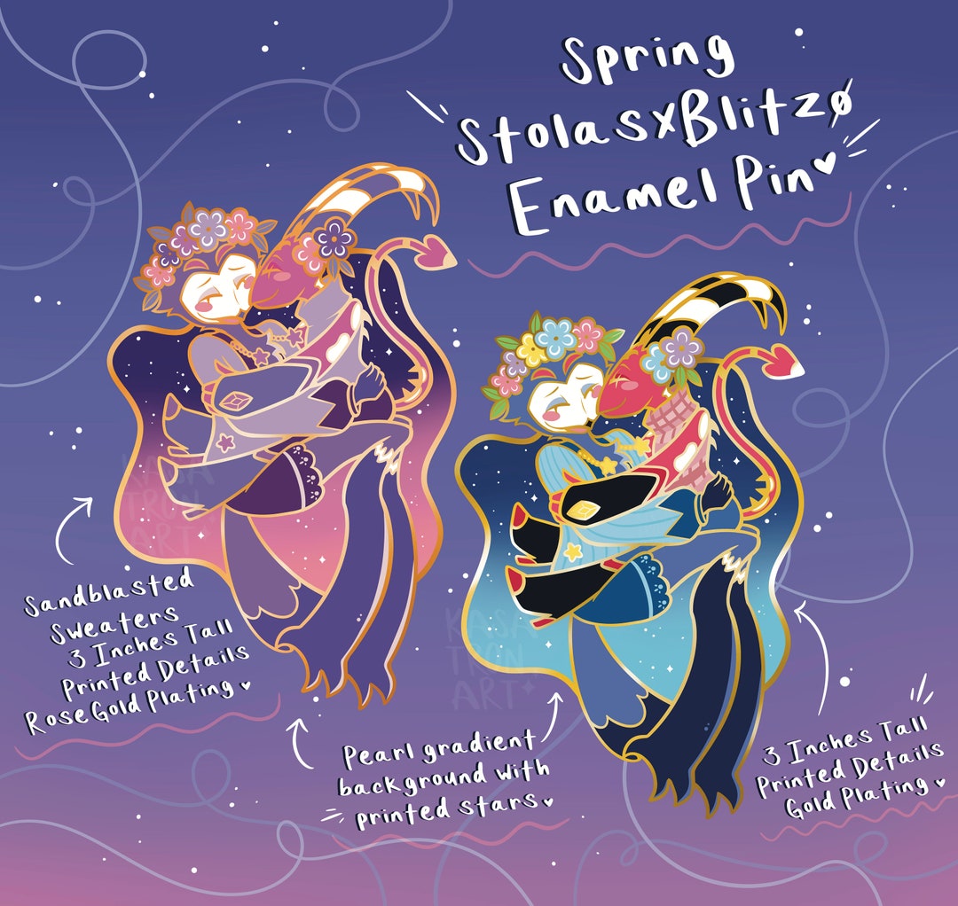 Helluva Boss Spring Stolas X Blitzo Limited Run Pin 3 Stolitz 2 ...