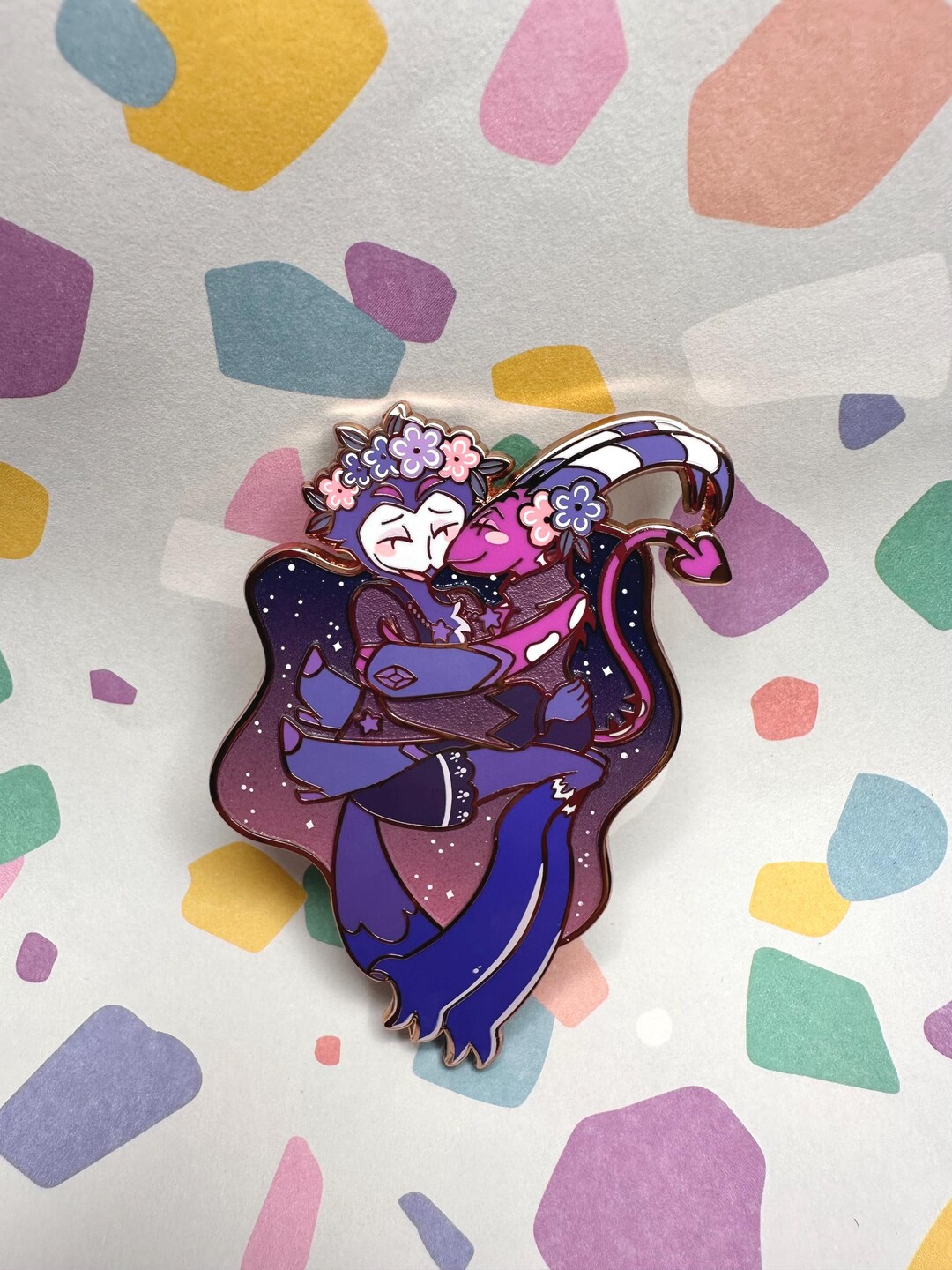 Helluva Boss Spring Stolas X Blitzo DEFECT DISCOUNTED Pins 3 Stolitz 2 ...