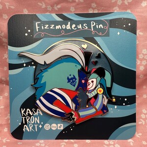 Helluva Boss Fizzmodeus Gold Enamel Pin Ozzie, Asmodeus, Fizzarolli ...