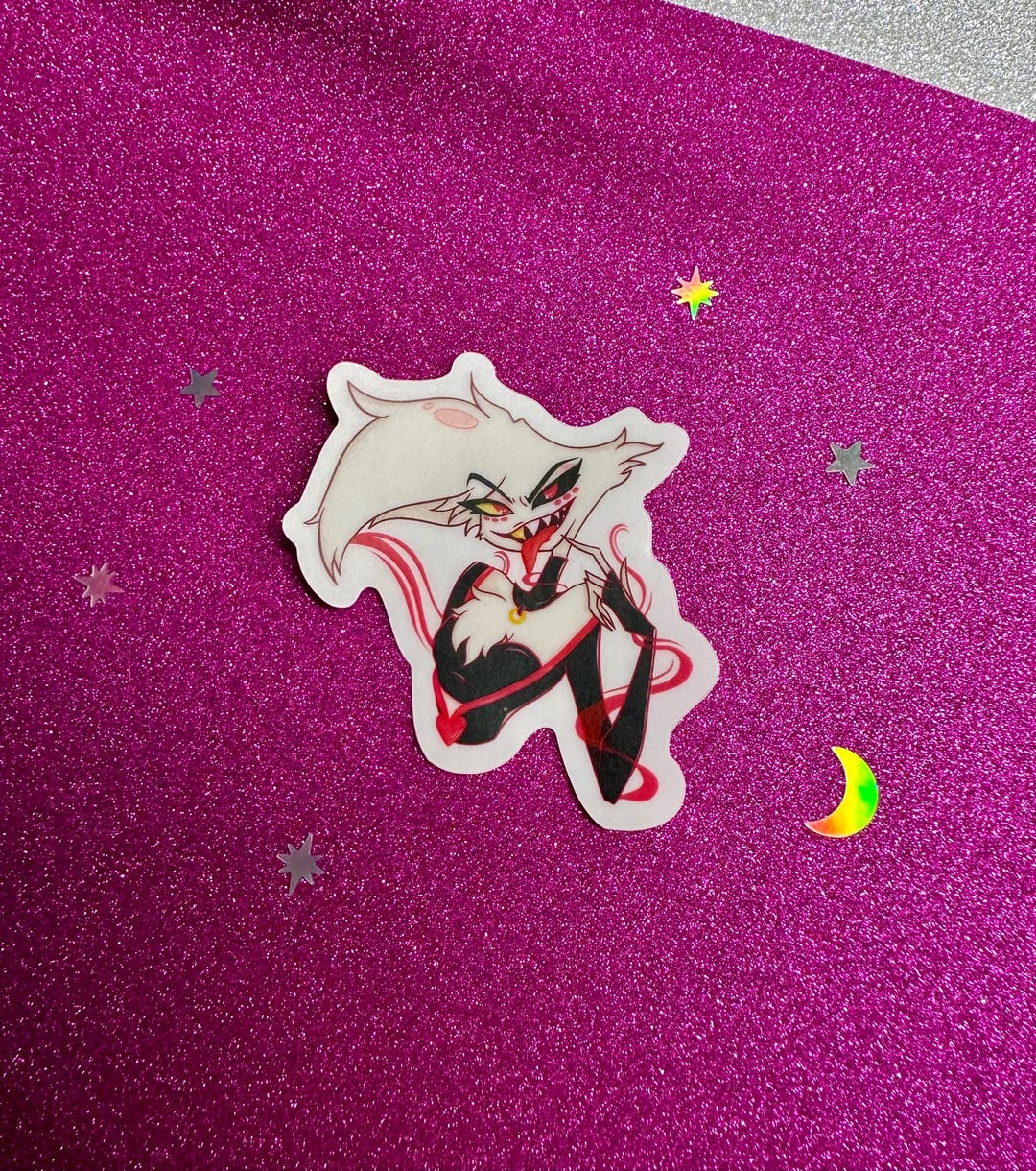 Hazbin Hotel Angeldust Poison V2 Sticker Anthony, Valentino, Angel ...