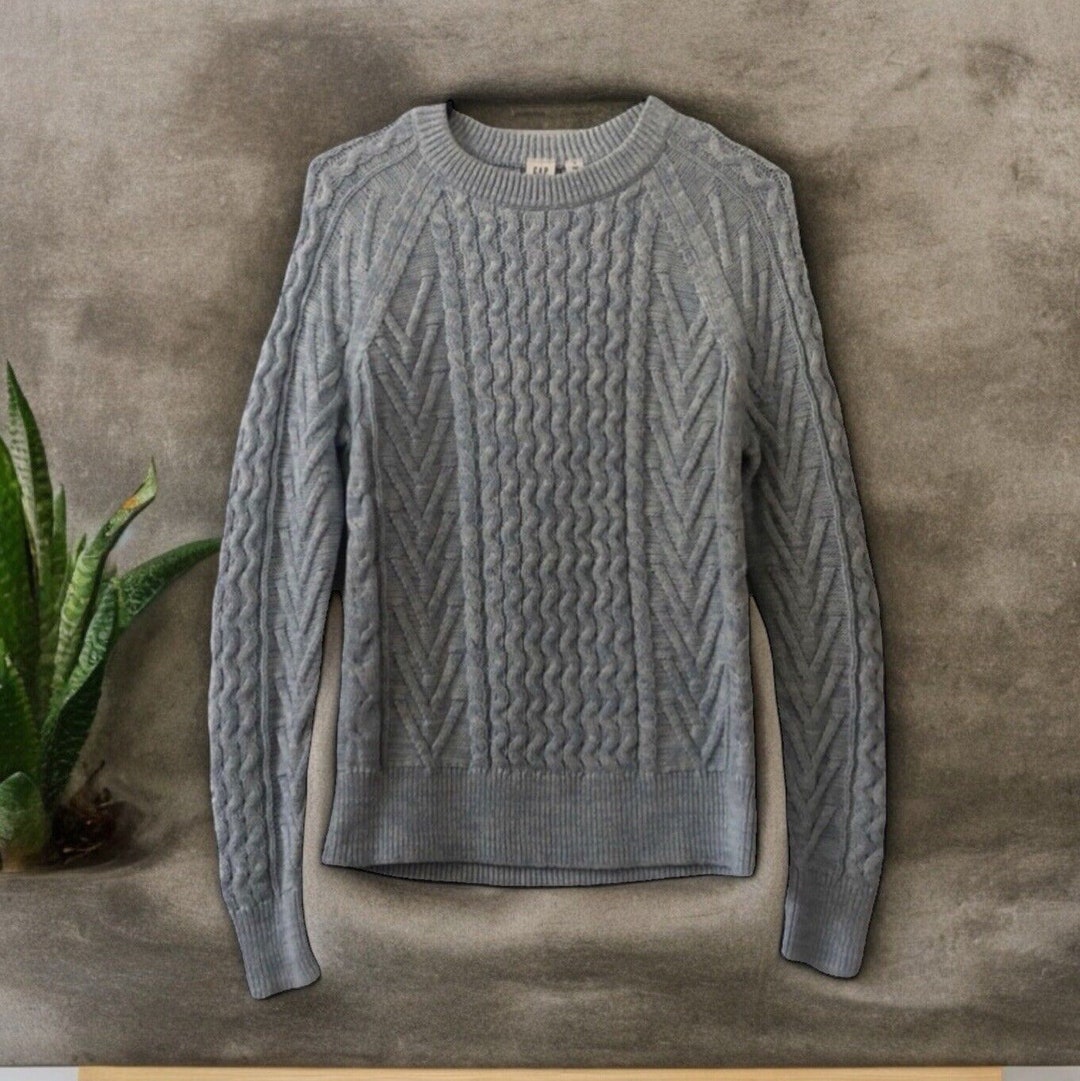 Vintage GAP Light Blue Cable Knit Sweater Women’s Size S Small - Etsy