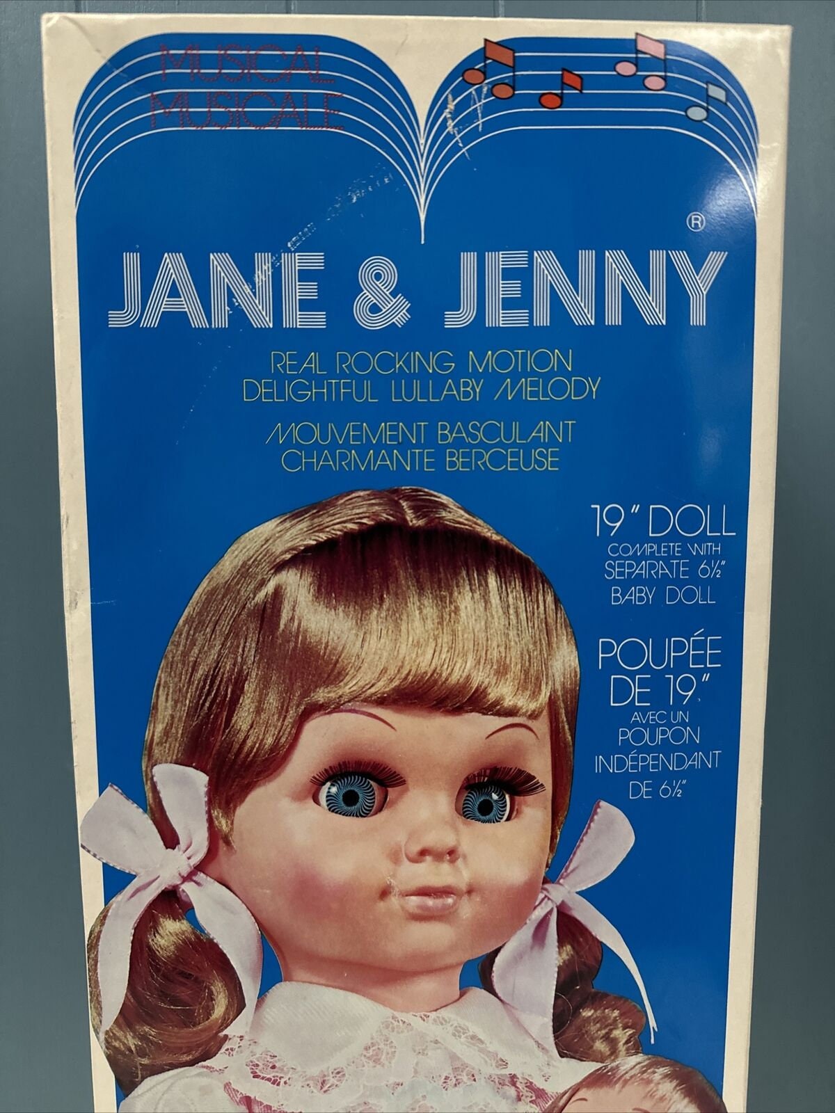 Vtg 1960s JANE & JENNY Musical Rocking 19” 6” Doll (blonde) NEW in Original Box - Etsy UK