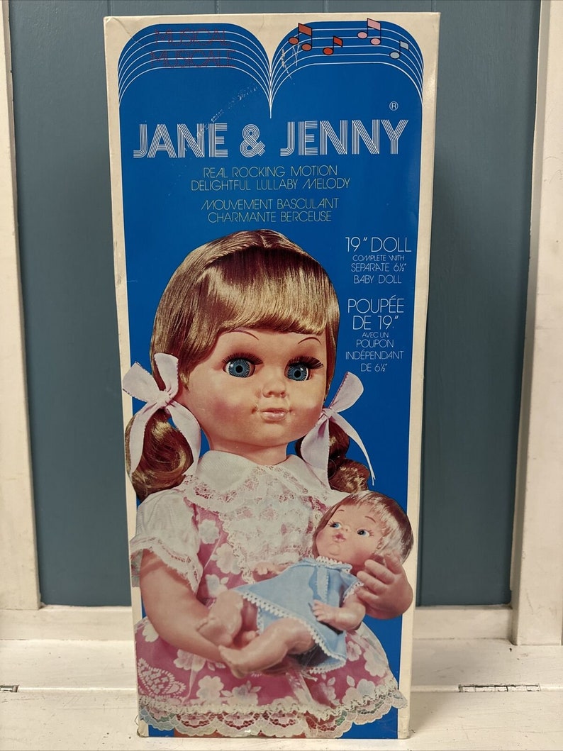 Vtg 1960s JANE & JENNY Musical Rocking 19” 6” Doll (blonde) NEW in Original Box - Etsy UK