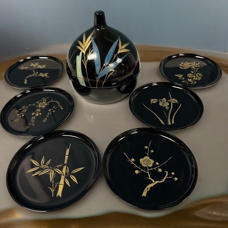 Lacquer Coasters - Etsy