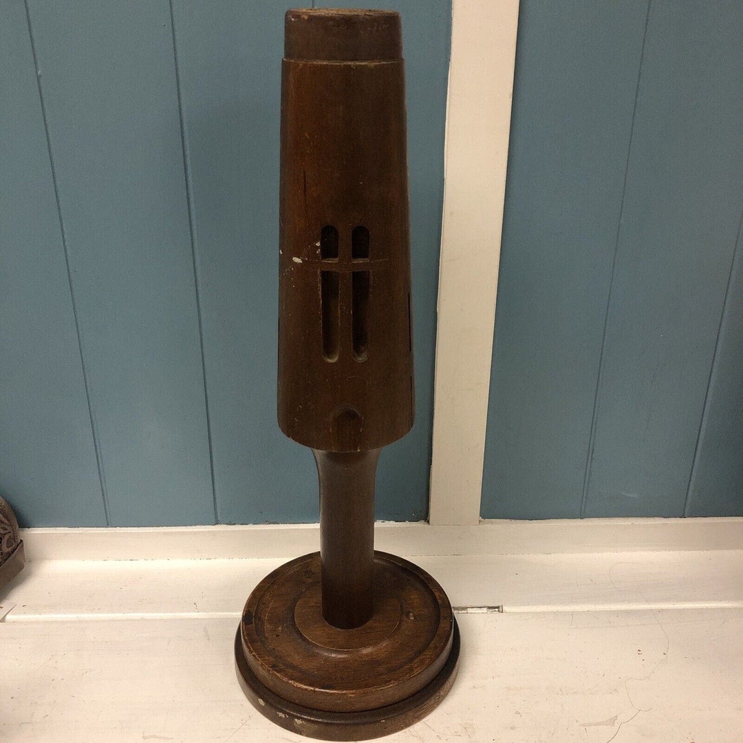 Vintage Sewing Tool Rotating Dutch 17” Wood Antique Wooden Made in ...