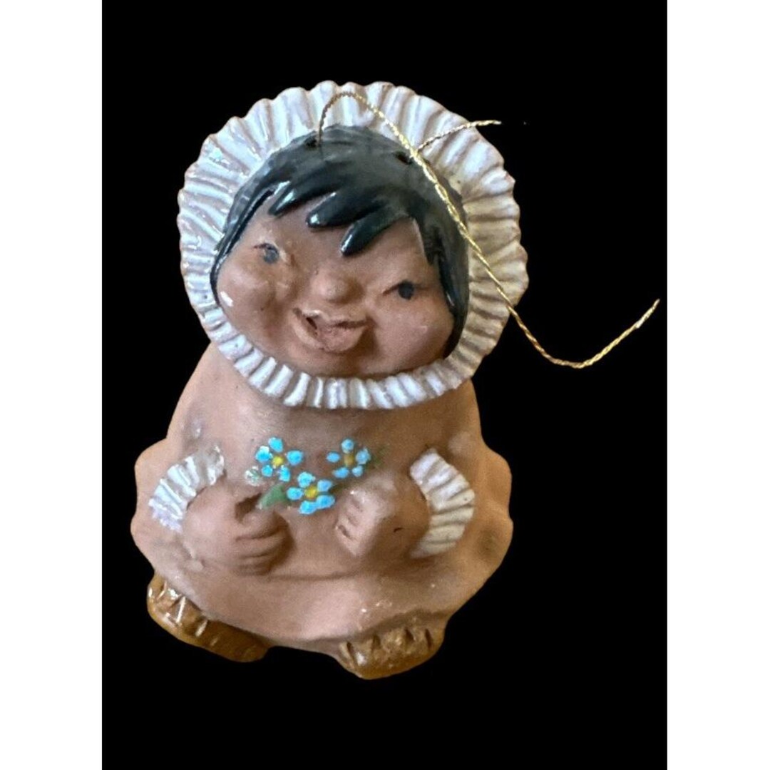 Vtg 1993 Alaska Native American Hand Made Ceramic Clay Ornament ...