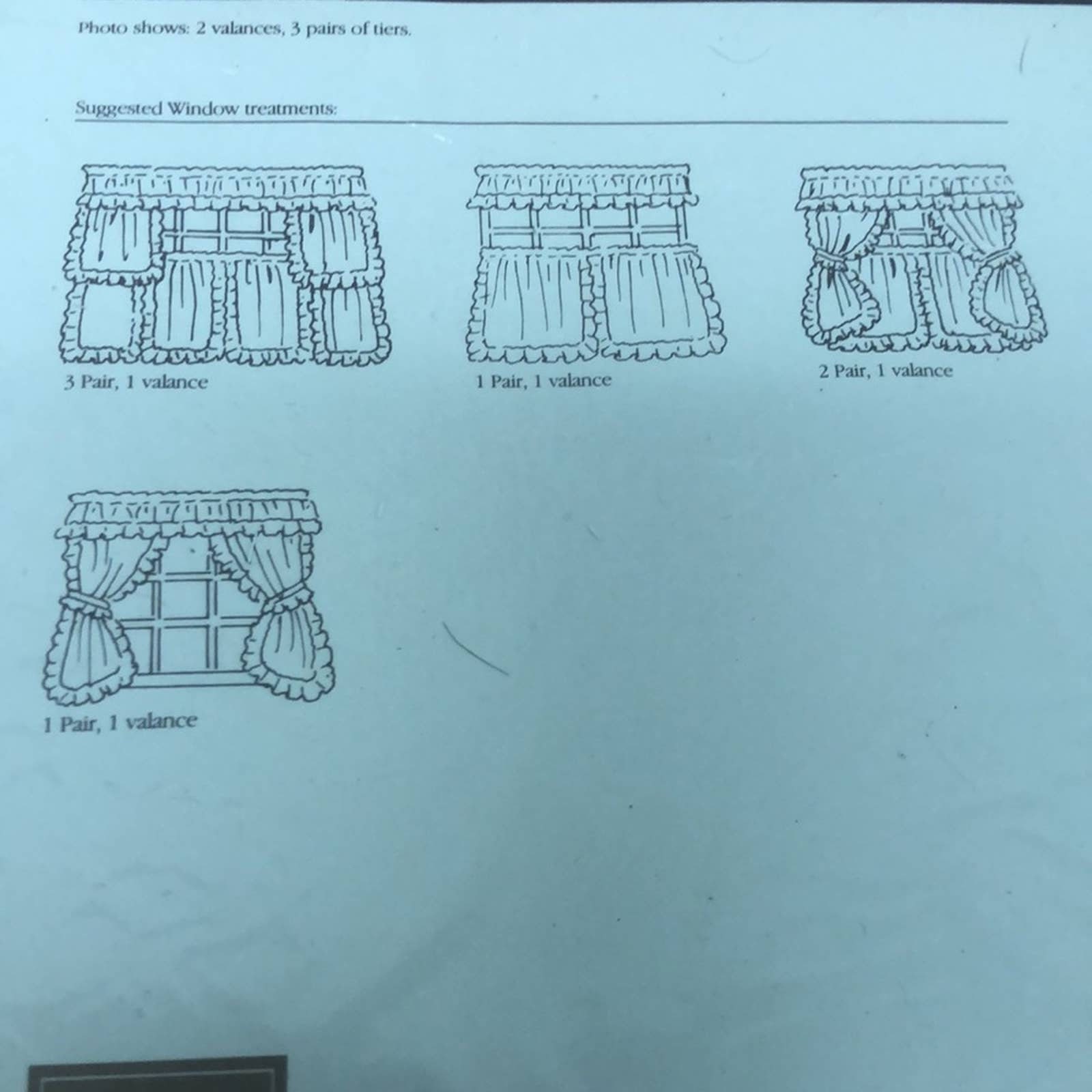 Lot of 3 Vtg Cottage Core Frame Cape Cod Ruffle Curtains #3806 60" X 30 ...