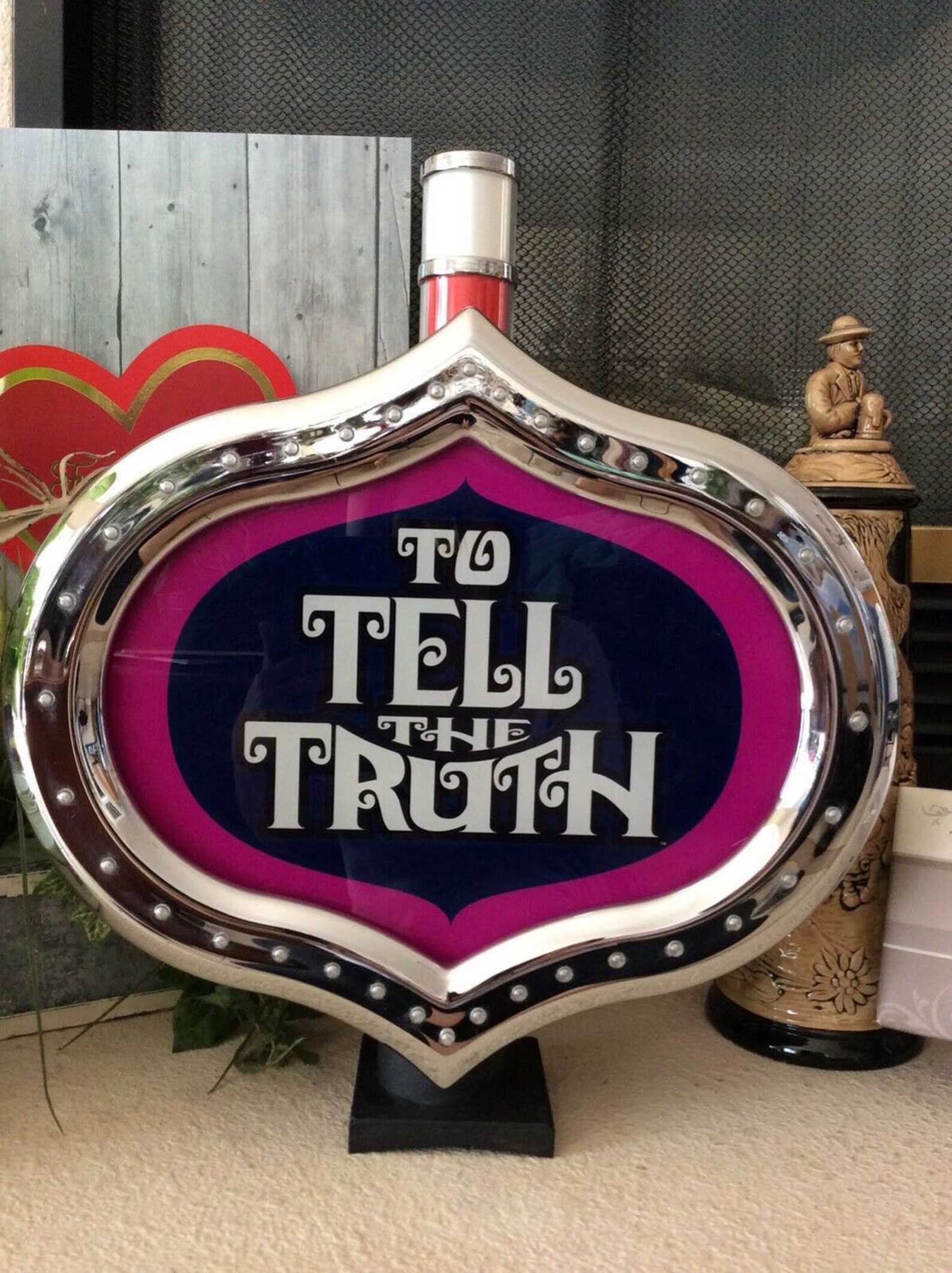 Vintage Las Vegas to TELL THE TRUTH Slot Machine Light up Topper 21x19 ...