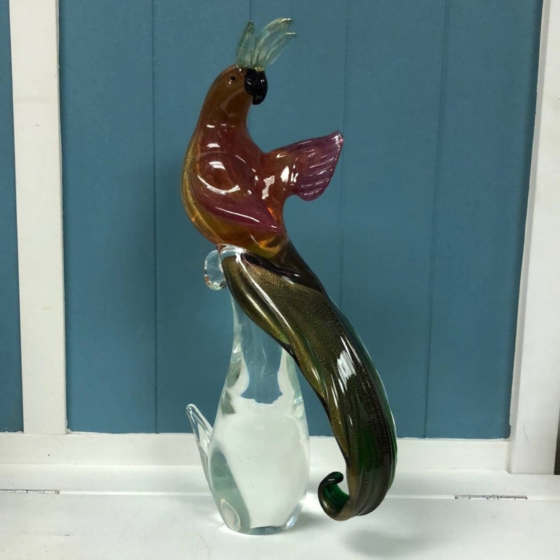 Barbini Glass Bird - Etsy