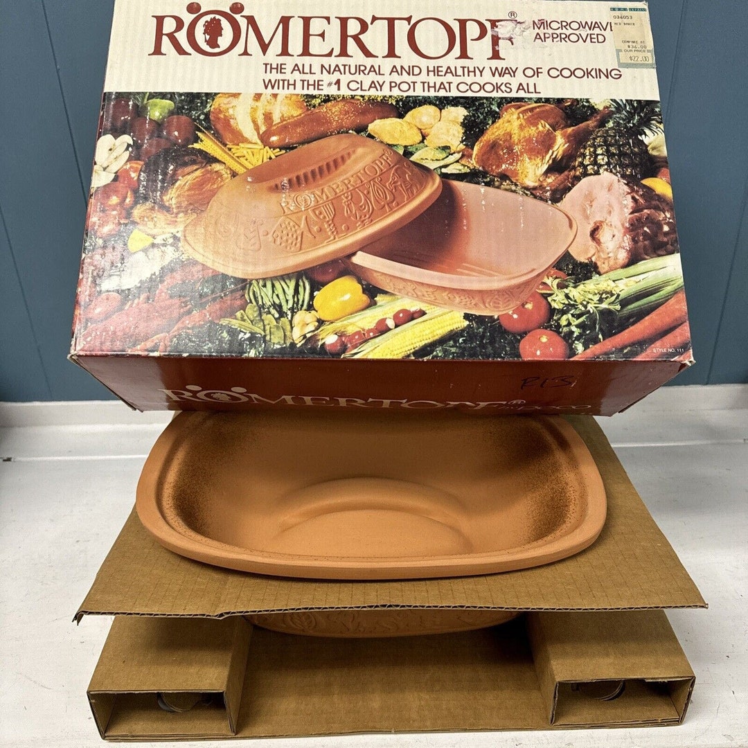 Vintage ROMERTOPF the Original Clay Baker Dutch Oven Clay Baker 111 4 ...