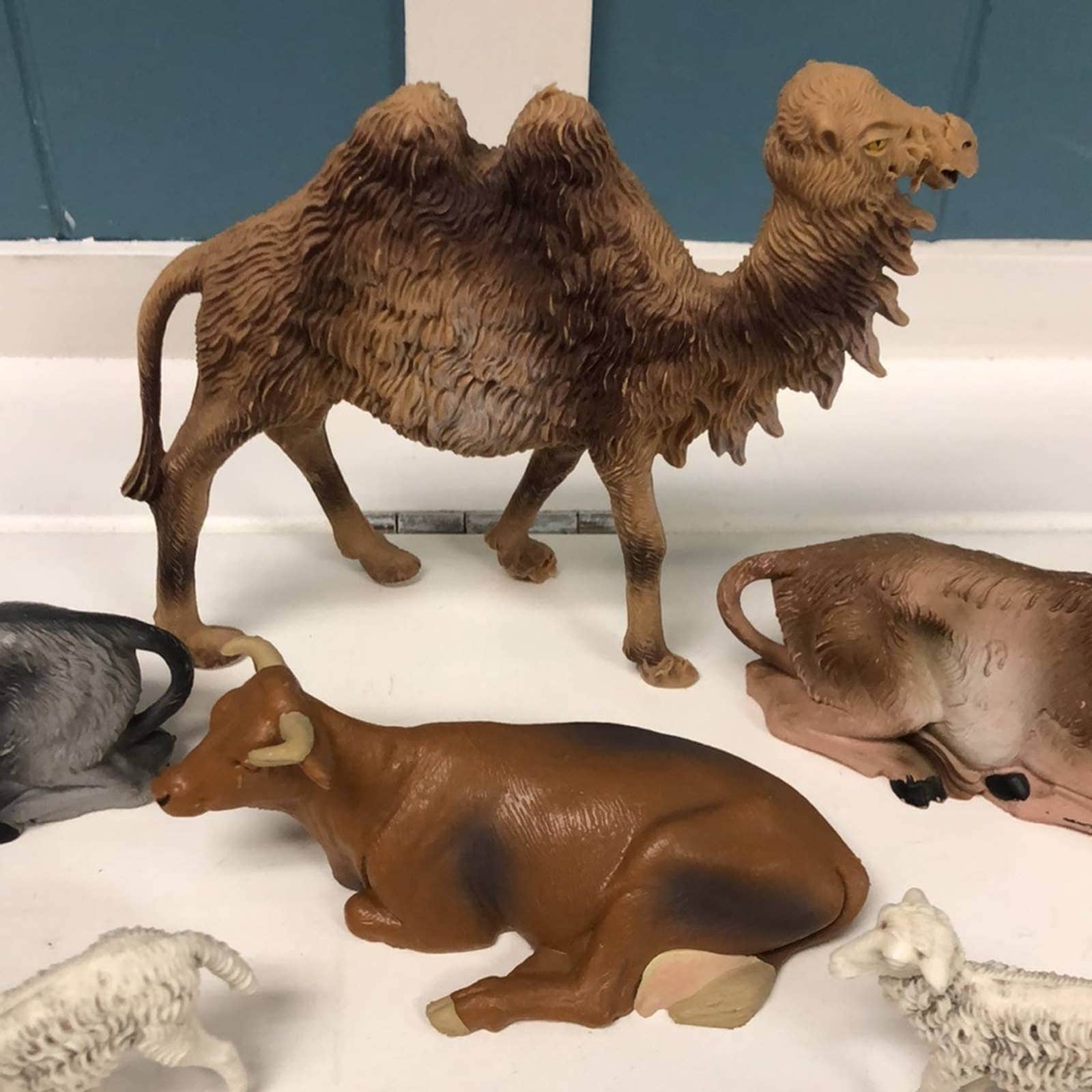Lot of 6 Vtg Nativity Animals Fontanini Made in Italy 1 5 Camel Donkey ...