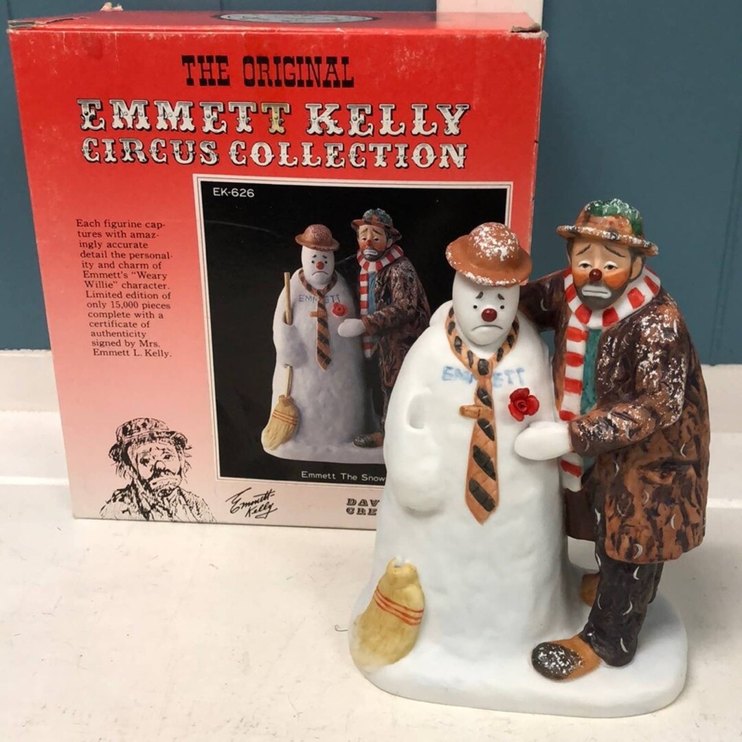 Vtg Emmett the Snowman Kelly Circus Collection Ltd DGC'91 COLLECTIBLE ...