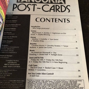 Vintage Fangoria Magazine Vol 1 Volume #1 Missing A Few Postcards - Etsy