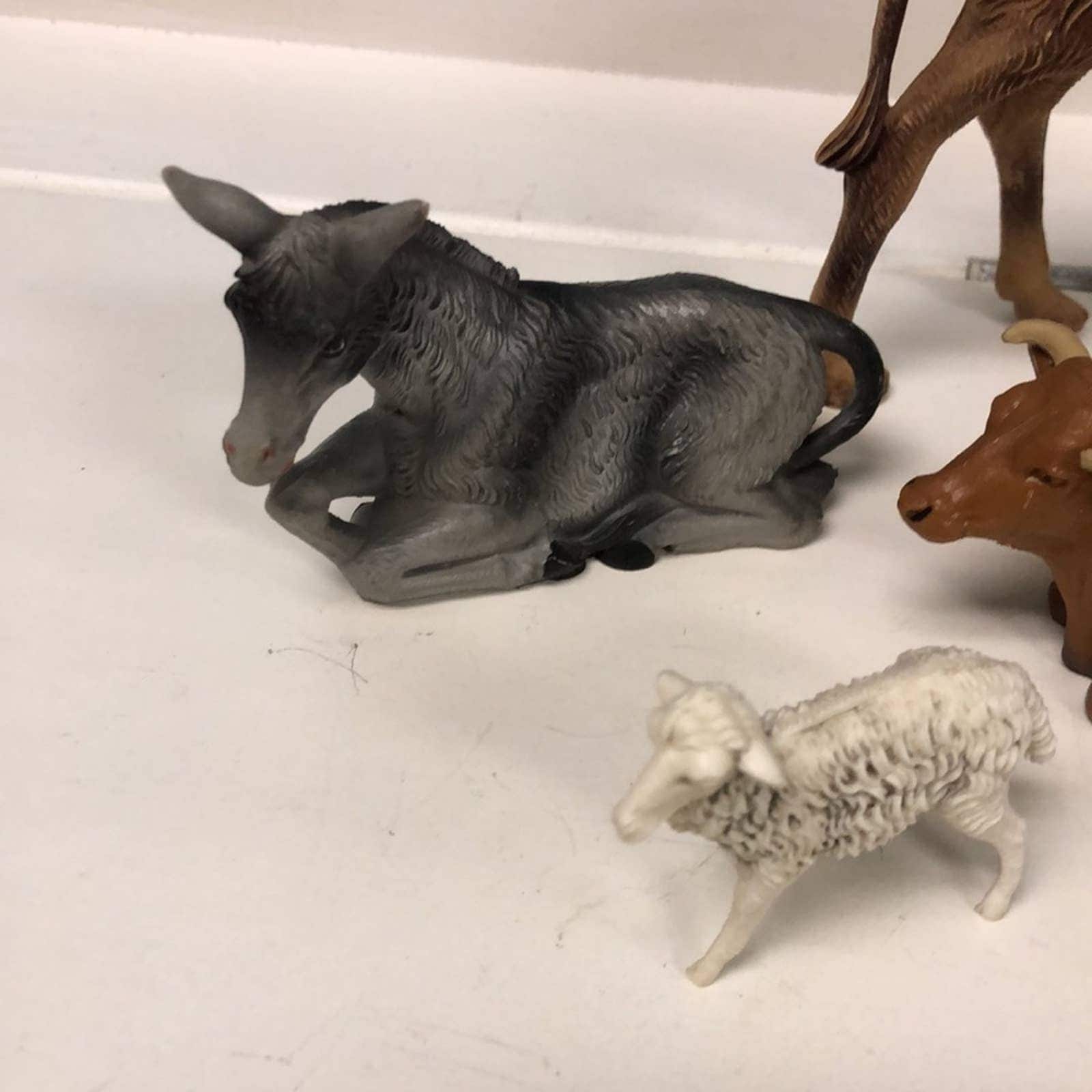 Lot of 6 Vtg Nativity Animals Fontanini Made in Italy 1 5 Camel Donkey ...