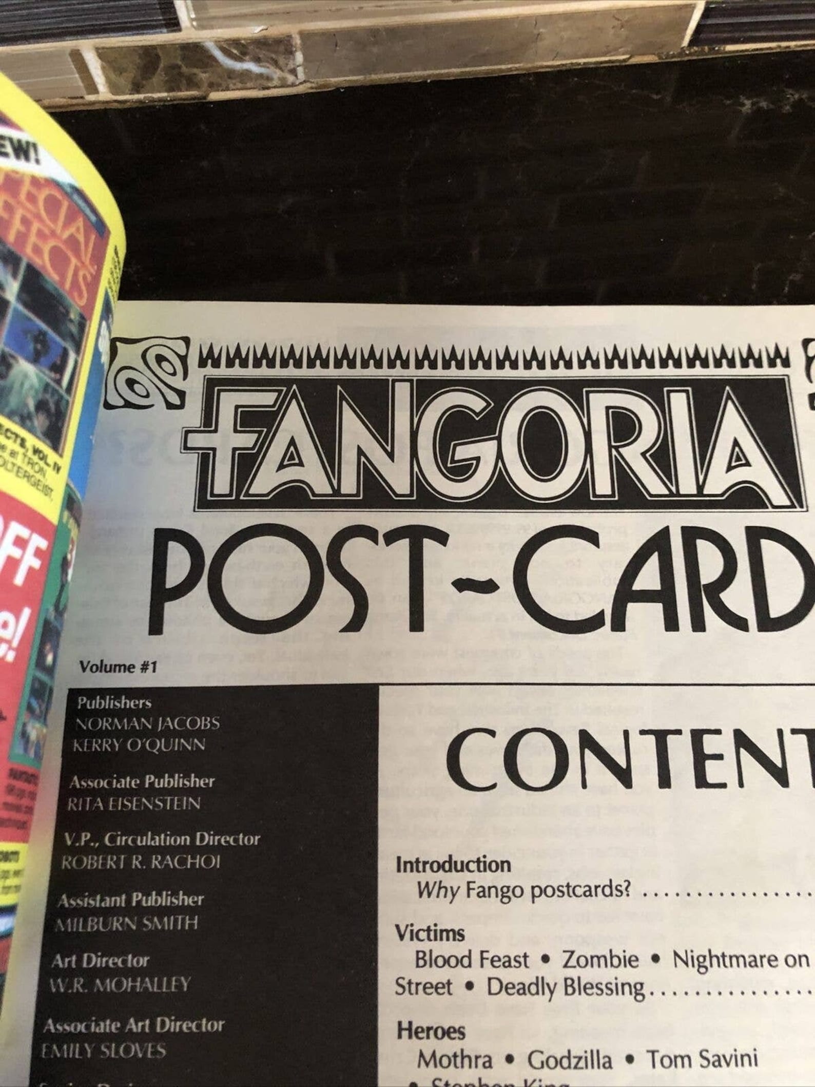Vintage Fangoria Magazine Vol 1 Volume #1 Missing A Few Postcards - Etsy