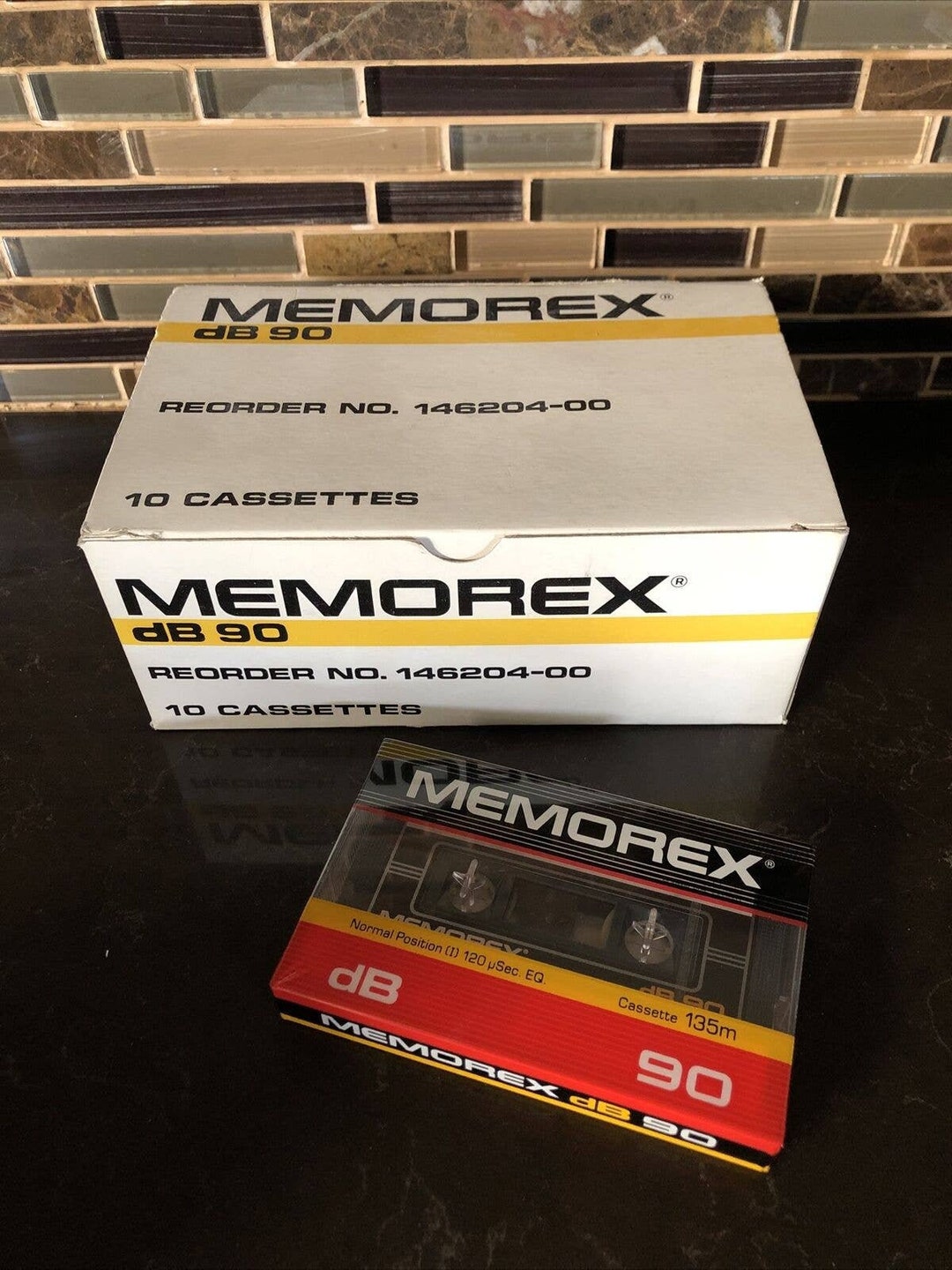 Vtg Box of 10 Memorex 90 Db Series Blank Audio Cassette Tape Factory Sealed - Etsy