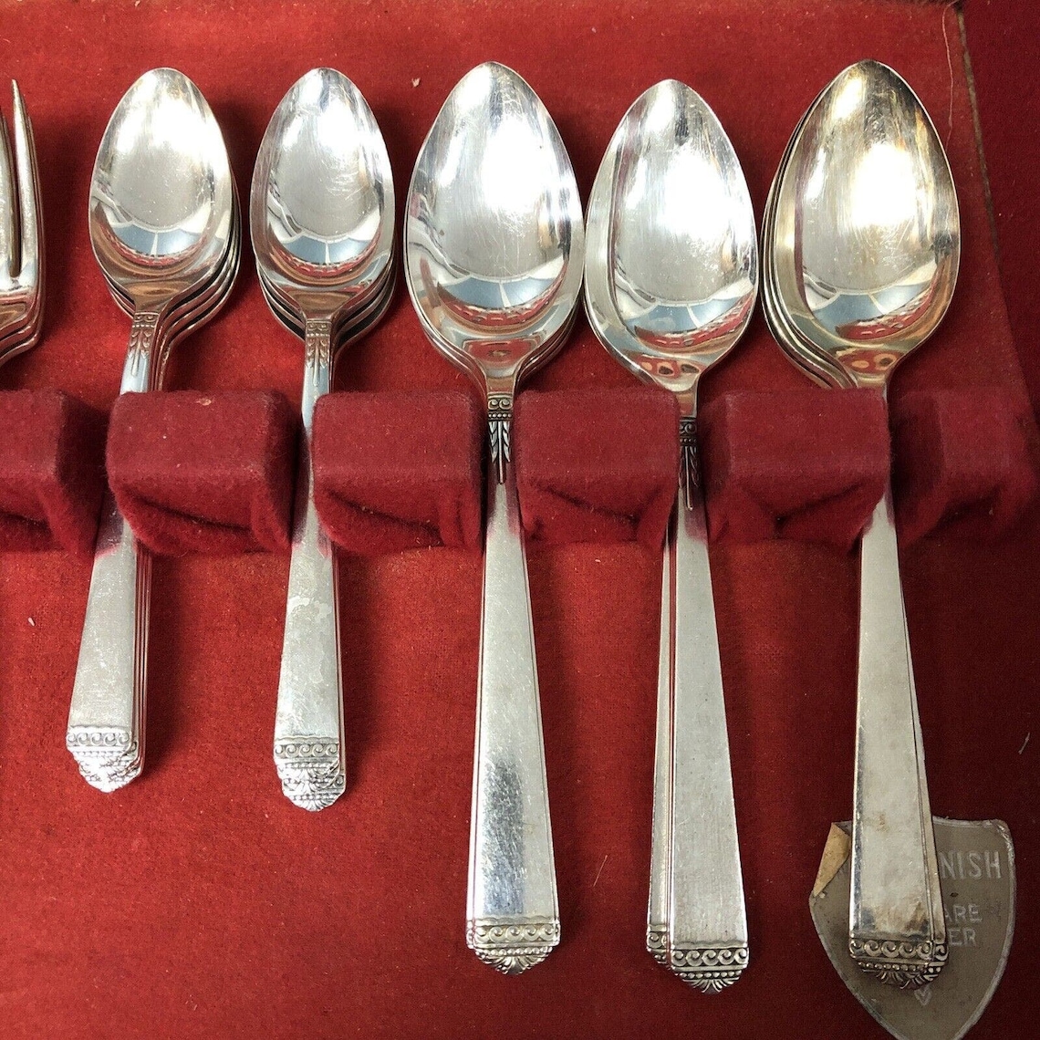 Vintage 1881 Rogers Oneida Surf Club Stainless Silver Flatware Set of ...