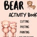 Cute Bear-themed Activity Book for Children, Which Includes Fun ...