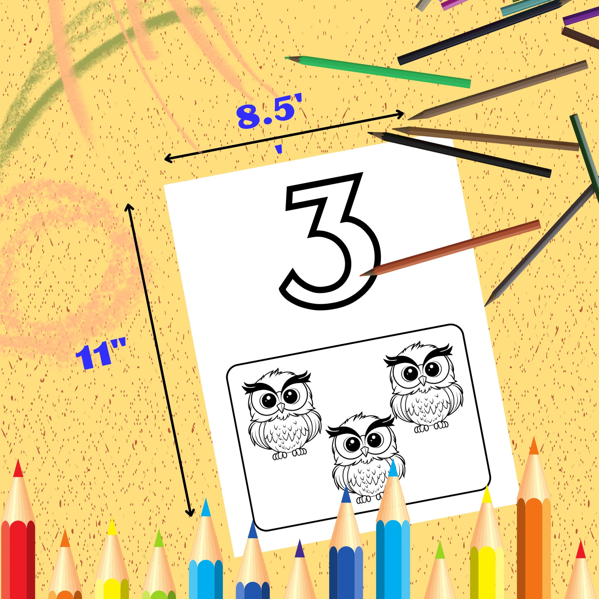 Perfect Number Coloring Book for Kids, Attractive Number Coloring Book ...