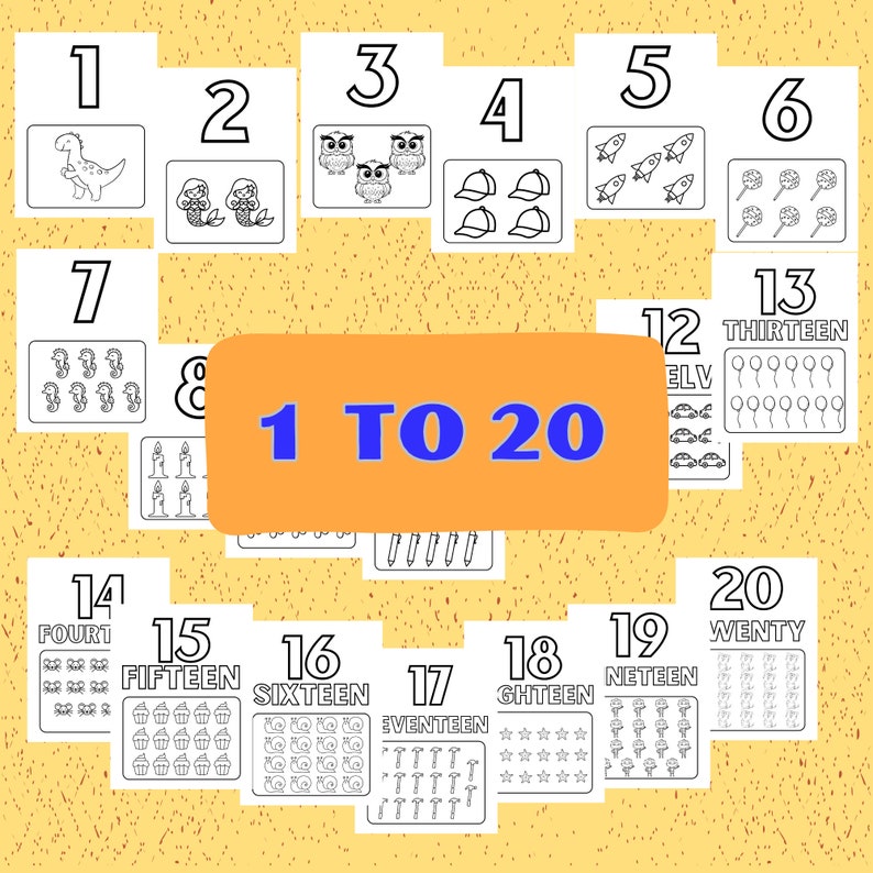 Perfect Number Coloring Book for Kids, Attractive Number Coloring Book ...