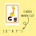 Cute Alphabet Flash Card for Kids, Learning Educational Alphabet Flash ...