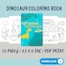 Cute Dinosaur Inspirational Coloring Book for Kids, Dinosaur Themed ...