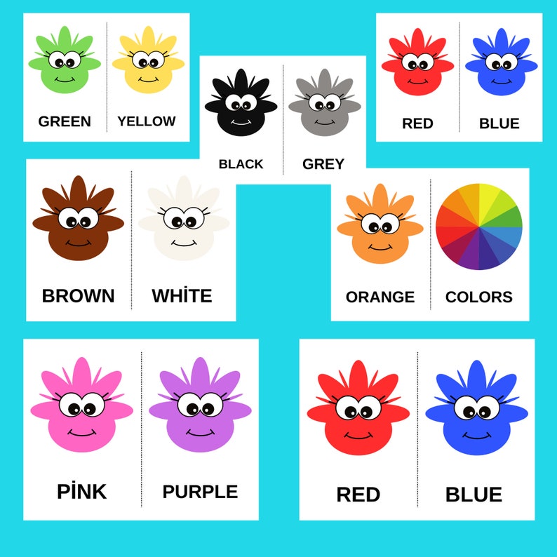 Flash Card Colors: Make Learning Fun!, Toddler Activity, Preschool ...