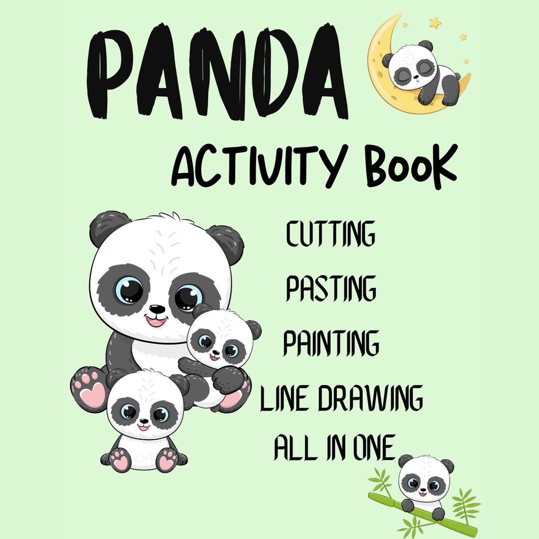 Panda DIY Craft Activity PDF File Fun Motor Skill Games With Cute ...