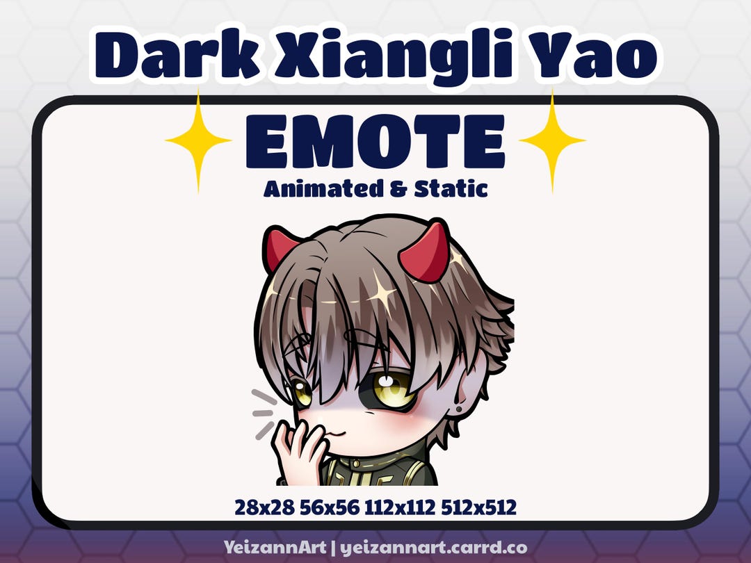 Wuthering Waves Dark Xiangli Yao Animated and Static Emote, for Twitch ...