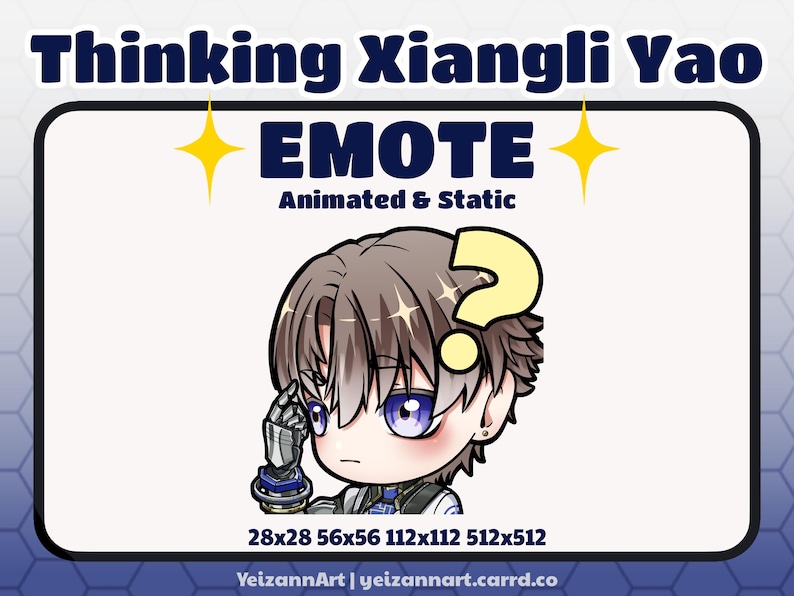 Wuthering Waves Xiangli Yao Animated and Static Emote, for Twitch ...