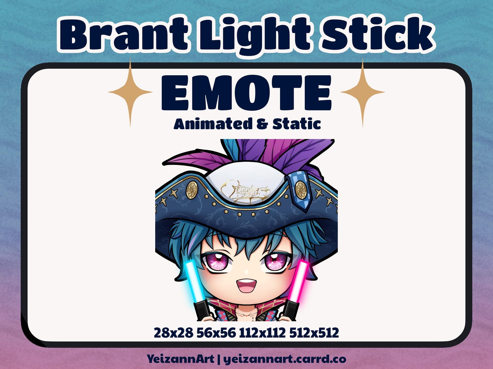 Wuthering Waves Brant Animated and Static Emote, for Twitch, Discord ...