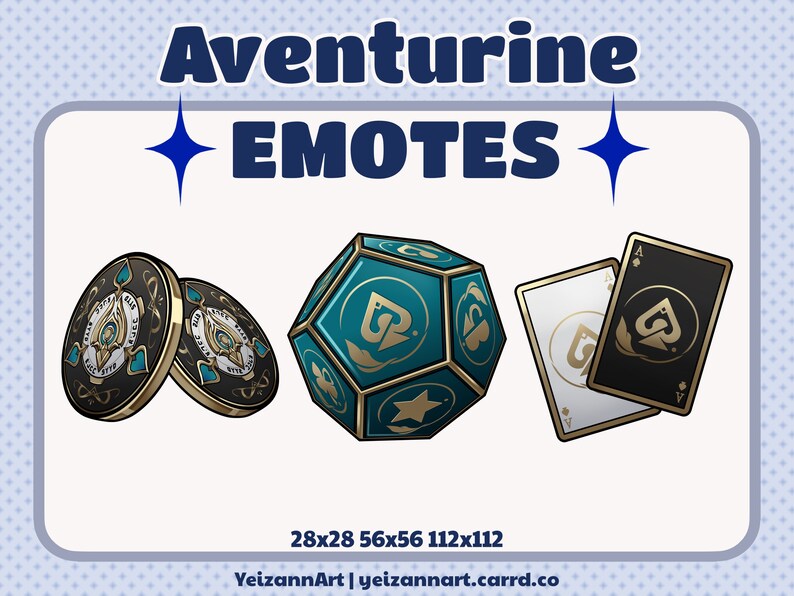 Honkai Star Rail Aventurine Emotes Set, for Twitch, Discord, Youtube ...