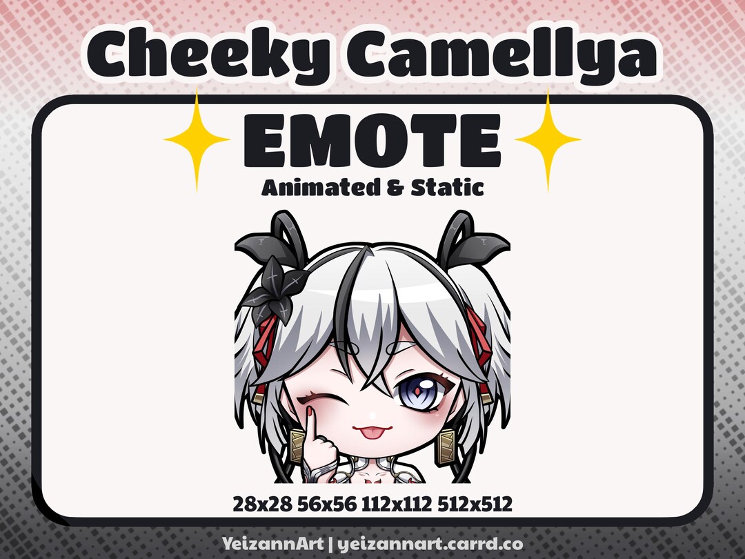 Wuthering Waves Camellya Animated and Static Emote, for Twitch, Discord ...