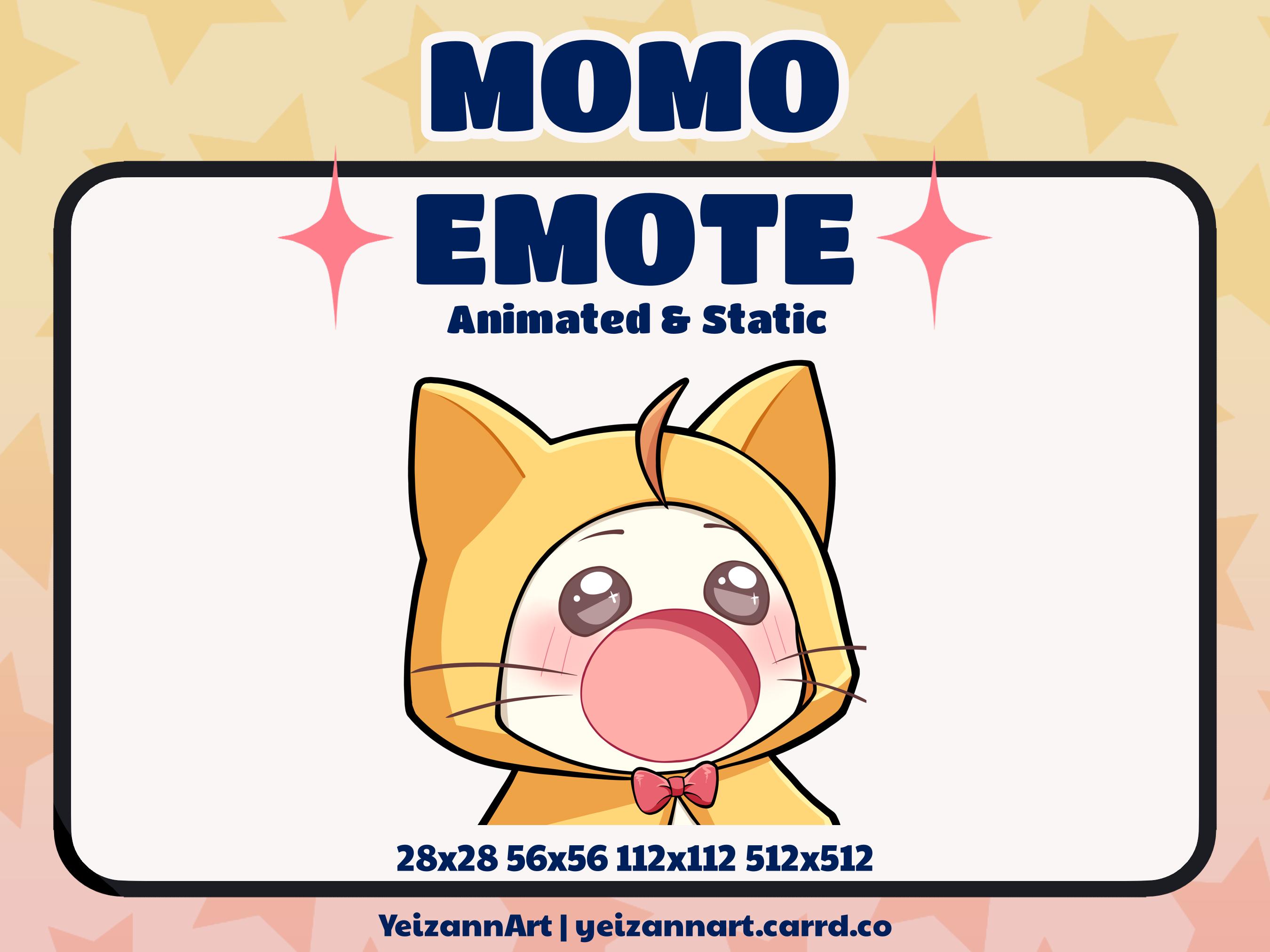 Infinity Nikki Momo Animated and Static Emote, for Twitch, Discord ...