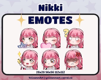 Infinity Nikki Momo Emotes Set, für Twitch, Discord, YouTube | Momo ...