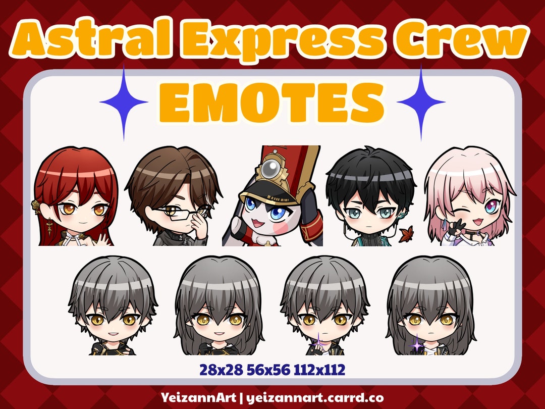 Honkai Star Rail Emotes, Himeko, Welt, Dan Heng, March 7th, Trailblazer ...