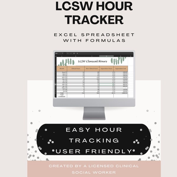 Clinical Hours Tracker Spreadsheet - Etsy