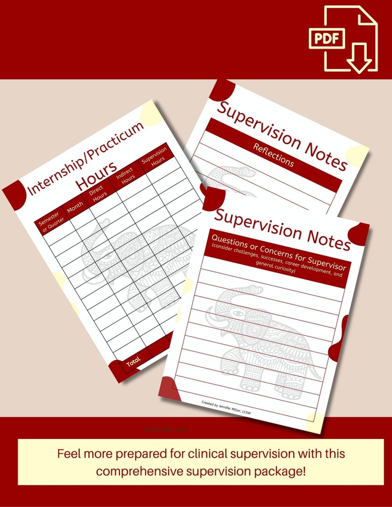 Crimson and Cream Social Work Counseling Internship/field Practicum ...