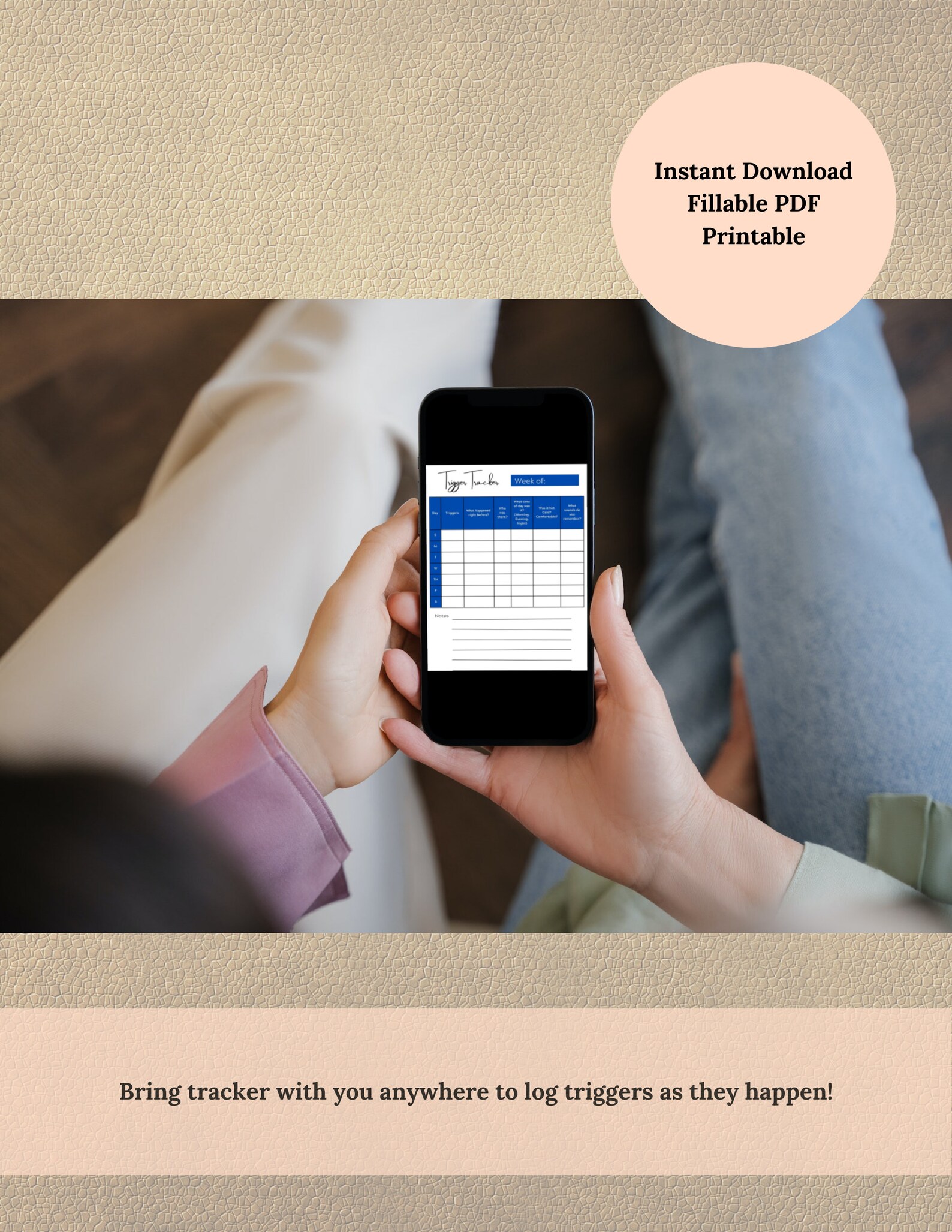 Mood and Trigger Tracker Mental Health Tracker - Etsy