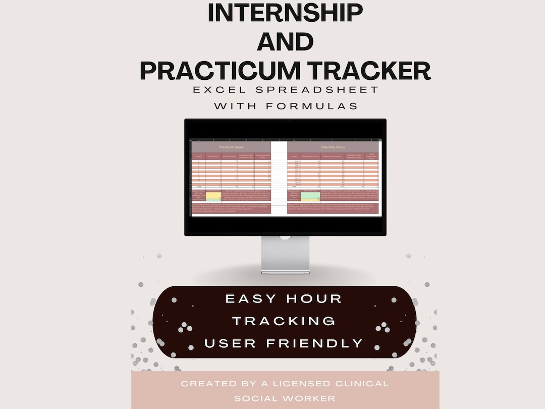 Practicum and Internship Hour Tracker | CACREP Hour Requirements ...