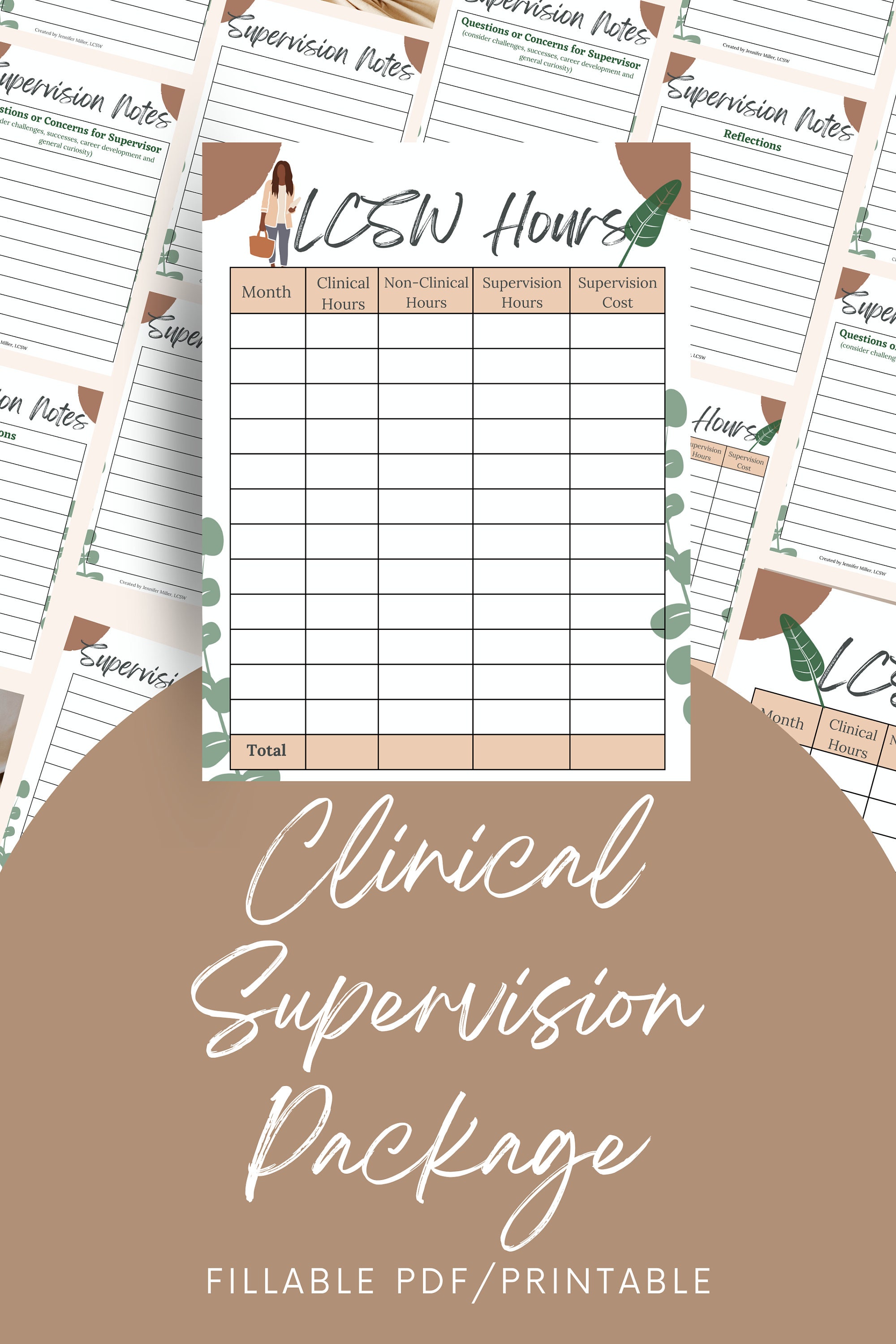 LCSW Clinical Supervision Package | Supervision Notes | Supervision ...