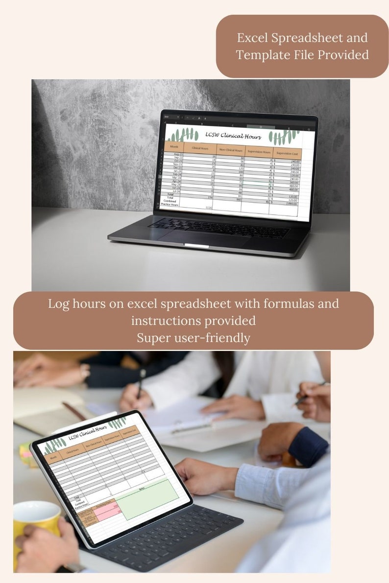 Digital LCSW Clinical Supervision Excel/pdf Bundle| Supervision Notes ...
